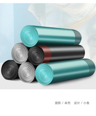 Cina Certificato di compostaggio OK HDPE stampa del logo personalizzato sacchetto da spazzatura a corda per interlacciati in vendita