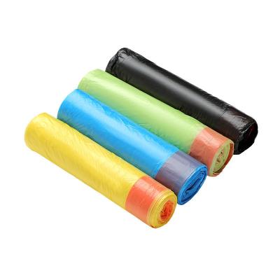 Cina Certificato di compostaggio OK HDPE stampa del logo personalizzato sacchetto da spazzatura a corda per interlacciati in vendita