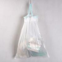 China Custom Logo Eco Friendly Drawstring Trash Bags 730x840mm HDPE LDPE for sale