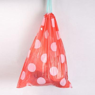 Cina OK Compost Certified Drawstring Plastic Trash Bag on Roll per lo smaltimento ecologico dei rifiuti in vendita