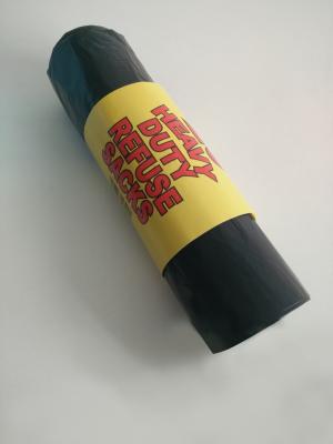 Cina Sacchetti neri riciclati su rotolo per la spazzatura Accetta ordini personalizzati Spessore 5-100 mic in vendita