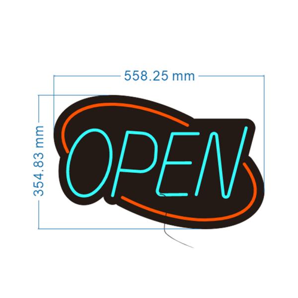 Quality Custom Super Bright Cafe Open Neon Sign LED Light Safe Durable For Storefronts for sale