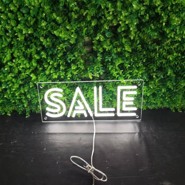Quality Illuminated Bright Sale Neon Light Sign For Major Holiday Clearance Events for sale