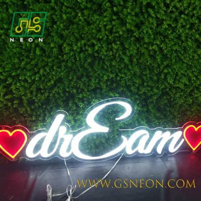 China Love Art Neon Light Signs For Romantic Wedding Reception Photo Backdrop for sale