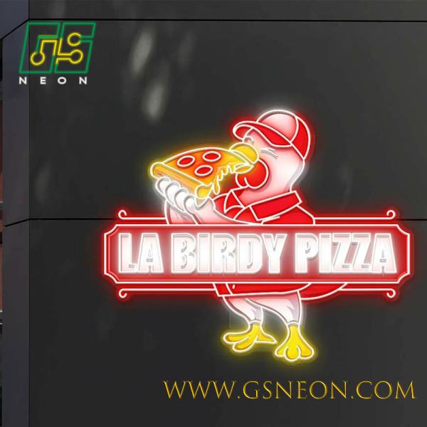 Quality Durable Pizzeria Restaurant Neon Signs Wall Decor Pizza LED Neon Sign Light for sale