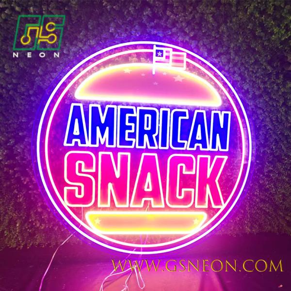 Quality Waterproof LED Restaurant Neon Signs Wall Decor For Diner Food Truck Window Display for sale