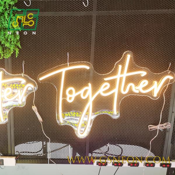 Quality LED Better Together Neon Light Sign Light Wedding Sign For Ceremony Decor Romantic Display for sale