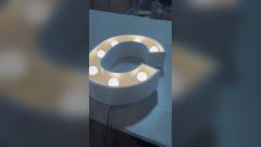 E14 Bulb LED Glow Letter Sign