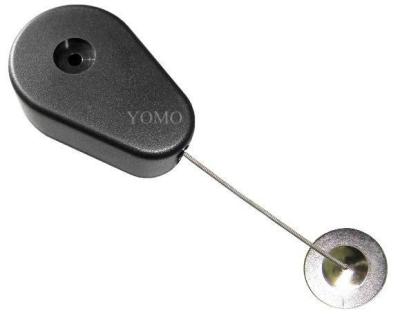 China YOMO White Retractable Plastic Drip-Shaped  Anti theft Pull Box Recoiler with loop end for sale