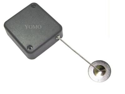 China YOMO Black Retractable PlasticSquare-Shaped Anti-Theft Recoiler Pull Box with loop end for sale