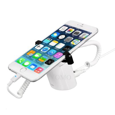 China Standalone Alarm and Charge Display Post for Mobile Phone,Mobile Phone Display Stand with Alarm device and Clamp for sale