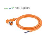 China Right Angled Connectors M12 Sensor Actuator Cable A Coding Female 4pin 5m for sale