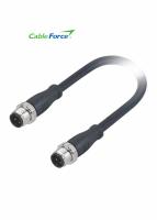 China A Code Waterproof Sensor M12 Circular Connector Molded 1M PVC UnShielded Cable for sale