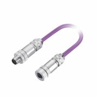 China M12 B Code Profibus Cable Connector Wiring Field Installable IP67 EMI Shielded for sale