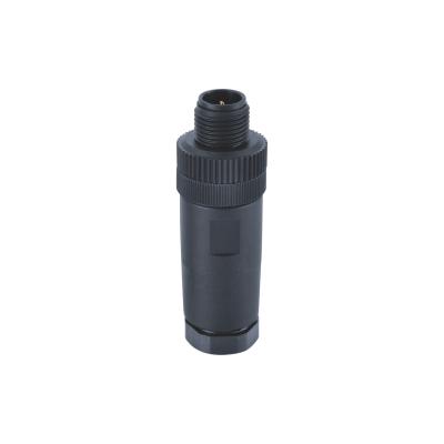 Cina Installazione sul campo Connettore maschio M12 5 pin Codice A Vite in plastica PG7 PG9 IP67 IP68 in vendita