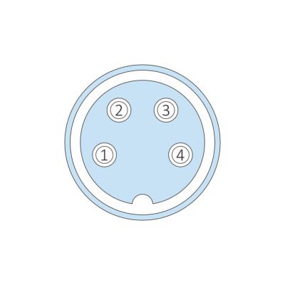 Cina I contatti femminili impermeabili del connettore di Pin M16 4 hanno modellato il cavo Ip67/Ip68 di Pur 4x16awg di 0.5m in vendita