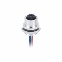 China Panel Mount Profibus Connector M12 B Coded Connector PG9 Rear Fastened for sale