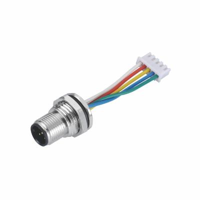 Cina Connettore circolare elettrico M12 Front Side Fastening With JSTXH del supporto del pannello in vendita
