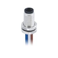 China 1A 60V M5 Circular Connector A Code 3Pin 4Pin Panel Mount Connector for sale