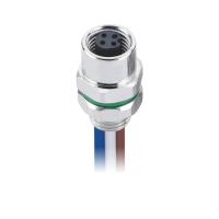 China 1A 60V M5 Circular Connector A Code 3Pin 4Pin Panel Mount Connector for sale