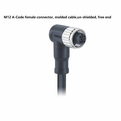 Cina L'azionatore di sensore del rivestimento di PVC cabla l'IEC Unshielded 61076 2 101 con il connettore M12 in vendita