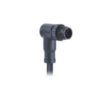 China Plastic M12 A Coded Cable CAN DVN 5 Pin Molded Cable Unshielded for sale