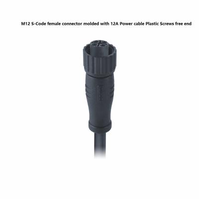 Cina AWG 16 di codice M12 3 Pin Cable di S Unshielded per i codificatori degli azionatori di sensori in vendita