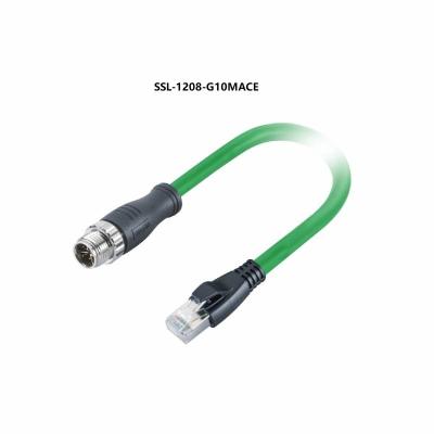 中国 ProfinetのイーサネットのためにRj45イーサネット ケーブル猫6A SFTP 26AWGにM12をコードするX 販売のため