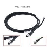 China M12 Sensor Actuator Cable A Coding Male Straight Connectors 4pin 2m PUR Cable for sale