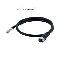 China Unshielded Sensor Actuator Cable M12 Connector A Coded Female 8 Pin for sale