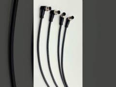 4 automazione industriale del PVC del connettore diritto femminile 2m di codice di Pin Unshieled M12 A
