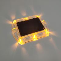 China Luminous Solar Raised Pavement Markers PC Step Light Plastic Thin Road Side Mark for sale