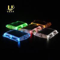China Luminous Solar Raised Pavement Markers PC Step Light Plastic Thin Road Side Mark for sale