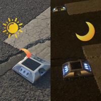 China Road Solar Pavement Markers One Side Blinking LED Solar Stud Indicator for sale