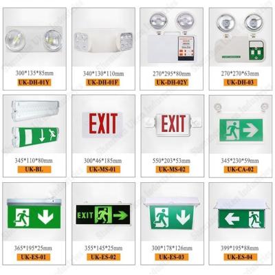 Quality Bulkhead Emergency Light Exit Sign 3 Hours Lasting LED Transparent Fire Exit Lampfor sale