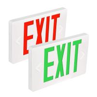 China Red Green Fire Emergency Lighting Double Side Rechargeable LED Exit Light for sale