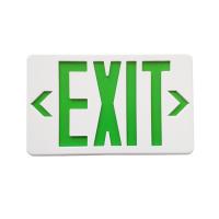 China Red Green Fire Emergency Lighting Double Side Rechargeable LED Exit Light for sale
