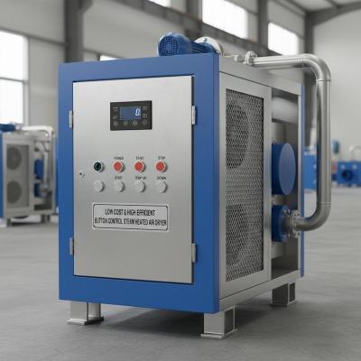 China In Low Cost and High Efficient Button Control Industrial Heated Air Dryer Steam Heating for sale