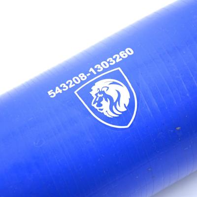 Cina 543208-1303260 parti russe del camion del tubo flessibile KAMAZ del silicone del refrigeratore in vendita