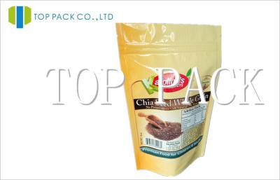 China Claros dianteiros levantam-se o entalhe do rasgo do zíper dos sacos de plástico para sementes de Chia à venda