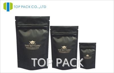 Cina La barriera leggera di plastica d'imballaggio opaca dell'alimento delle borse del tè nero sta sul sacchetto della chiusura lampo in vendita