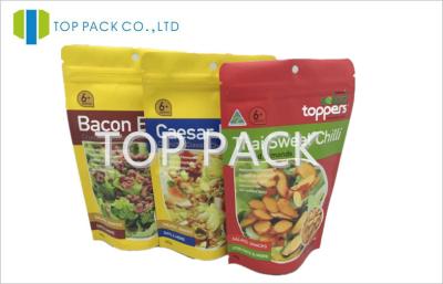 China Stand Up Custom Food Foil Packaging Zipper Spice , MOPP / VMPET / PE for sale