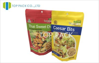 China 100g Spice Custom Food Packaging Foil lined Matte Printing Zipper for sale