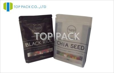 中国 米のブロックの底、食品等級のジッパー袋が付いている 再封可能 袋の食品包装袋 販売のため