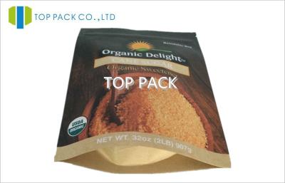 China Brown Custom Printed Food Packaging For Cane Sugar Food Grade for sale