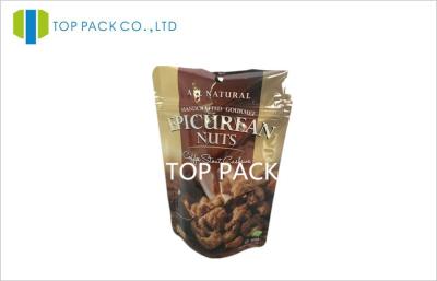 China Zipper Food Grade Stand Up custom snack bags Full Print for Nuts Storage for sale