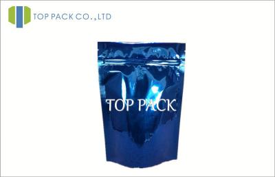 China Customized Plain Stand Up Printed Food Packaging Aluminum Foil Bag With Tear Notch for sale