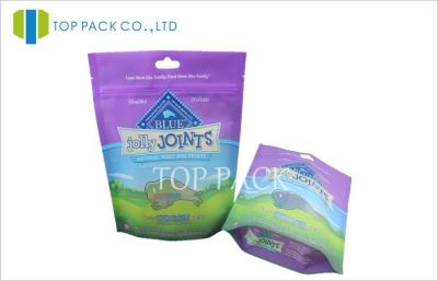 China Cat Food Printed Pet Food Bag With Zipper 3.25oz Moisture Proof for sale