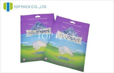 China Plastic Printed Zipper Pet Food Bag , Sealable Foil Pouches 3.25oz for sale