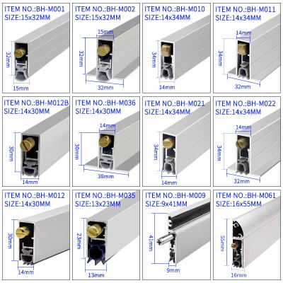 China Automatic Drop Down Acoustic Door Bottom Seal Reduce Friction Fully Cover Rubber Strips for sale